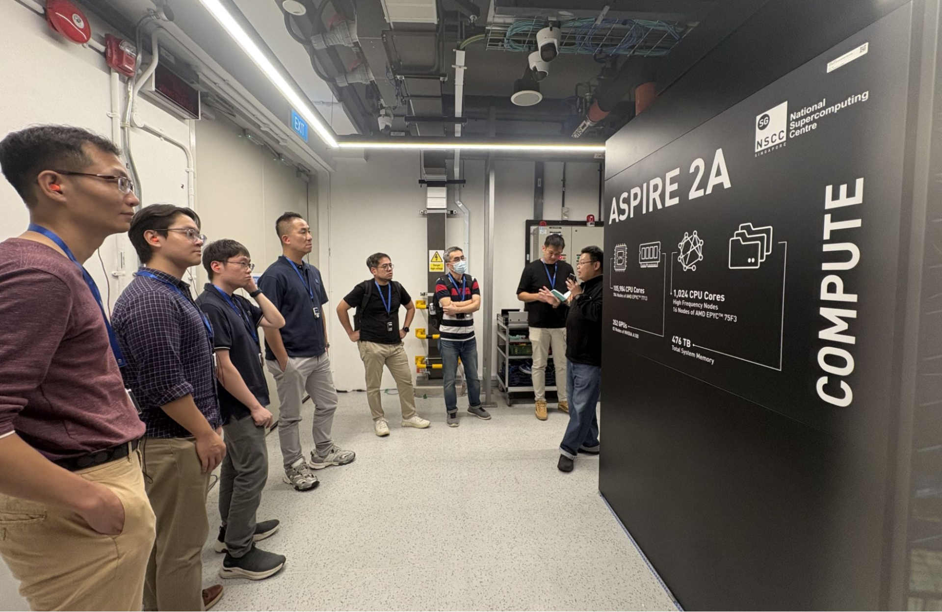 DSTA Visit to i4.0 Data Centre | NSCC